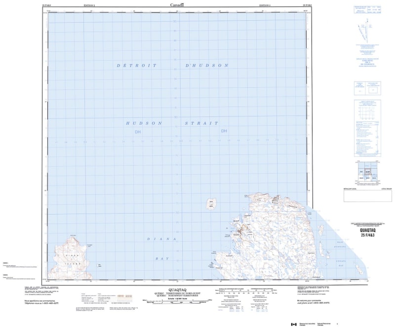 025F04 - QUAQTAQ - Topographic Map