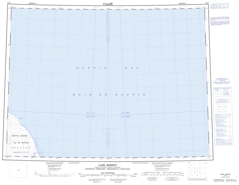 027E - CAPE HEWETT - Topographic Map