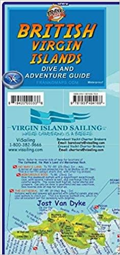 British Virgin Islands Dive & Adventure map. This waterproof map of the ...