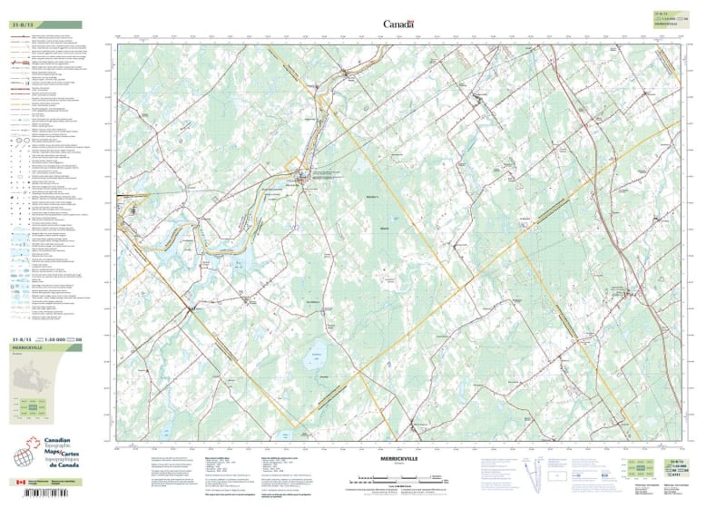031B13 - MERRICKVILLE - Topographic Map