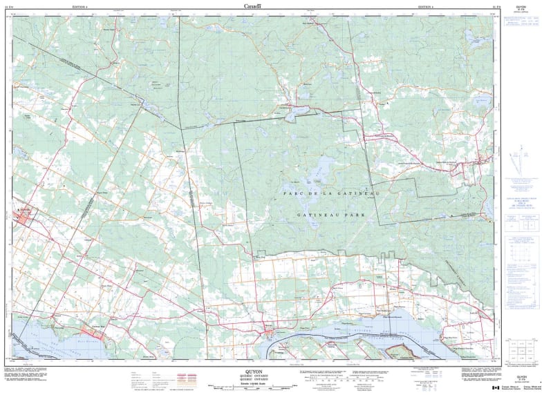 031F09 - QUYON - Topographic Map