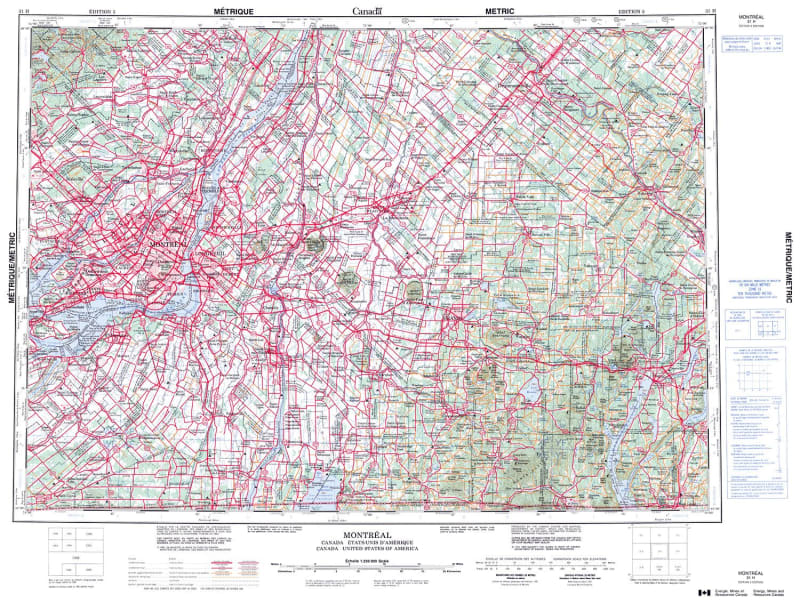 031H - MONTREAL - Topographic Map