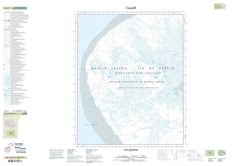 036J01 - CAPE DOMINION - Topographic Map