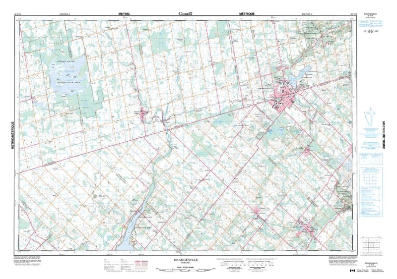 040P16 - ORANGEVILLE - Topographic Map