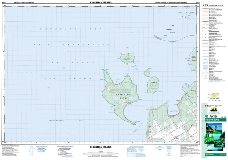 041A16 - CHRISTIAN ISLAND - Topographic Map