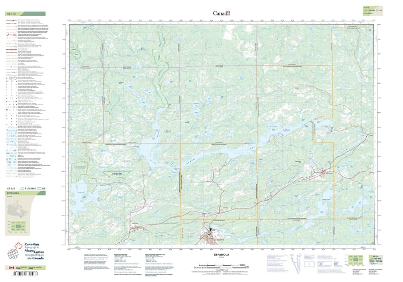 041I05 - ESPANOLA - Topographic Map