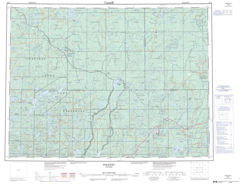 042B - FOLEYET - Topographic Map