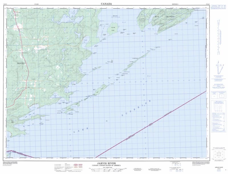 052A03 - JARVIS RIVER - Topographic Map
