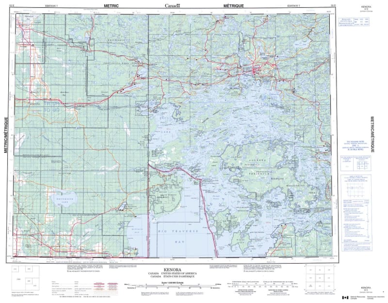 052E - KENORA - Topographic Map