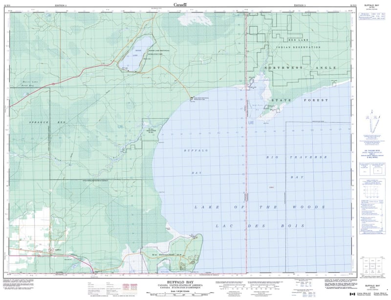 052E03 - BUFFALO BAY - Topographic Map
