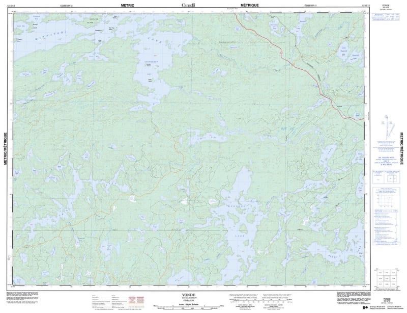 052G13 - YONDE - Topographic Map