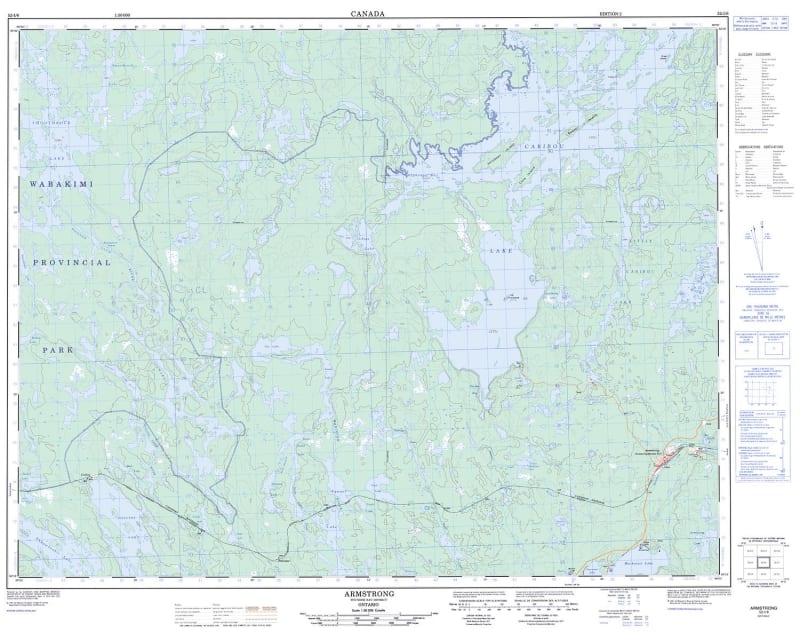 052I06 - ARMSTRONG - Topographic Map