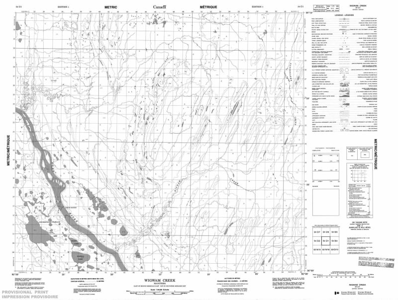 054C01 - WIGWAM CREEK - Topographic Map