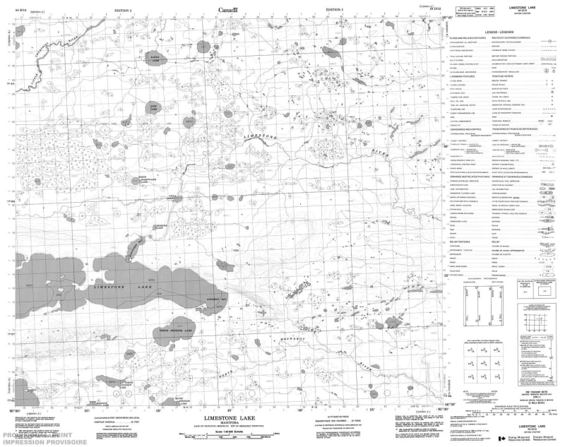 054D12 - LIMESTONE LAKE - Topographic Map