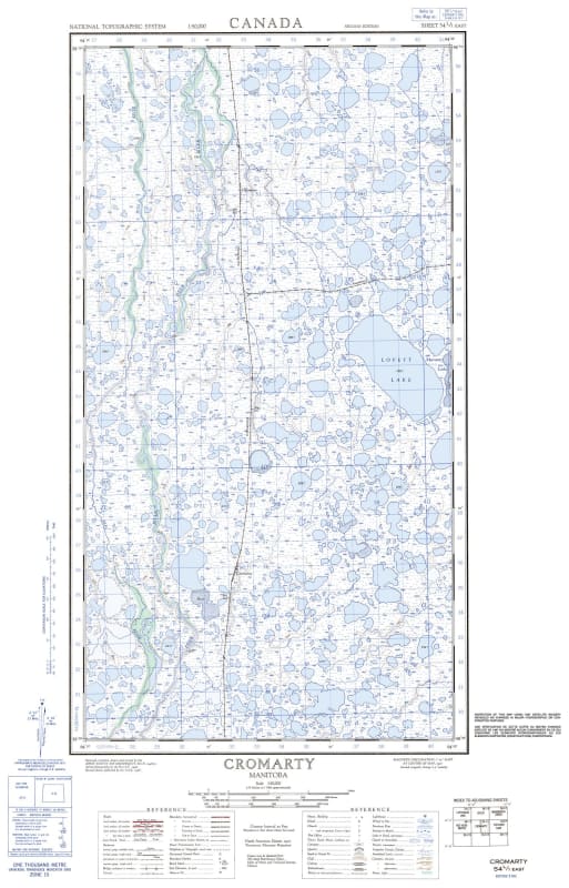 054L01E - CROMARTY - Topographic Map