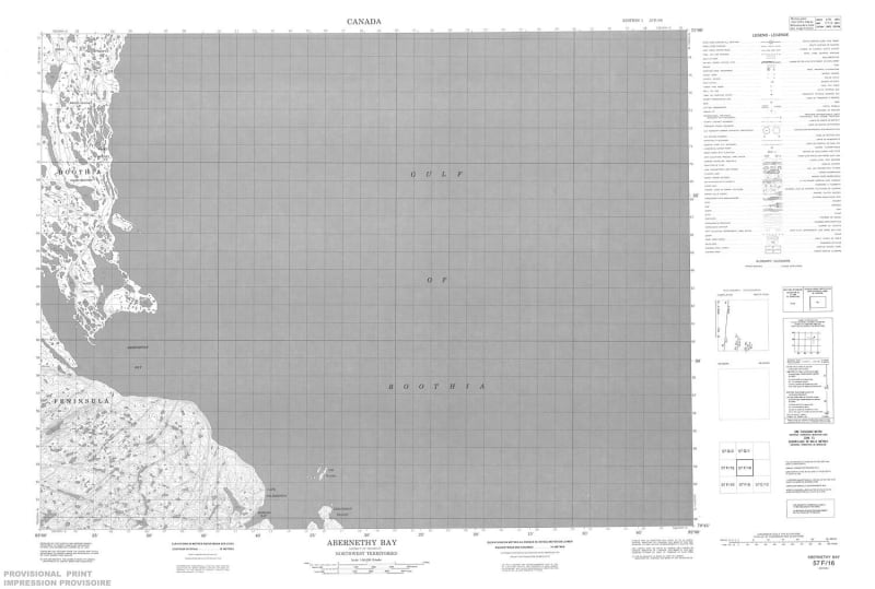 057F16 - ABERNETHY BAY - Topographic Map