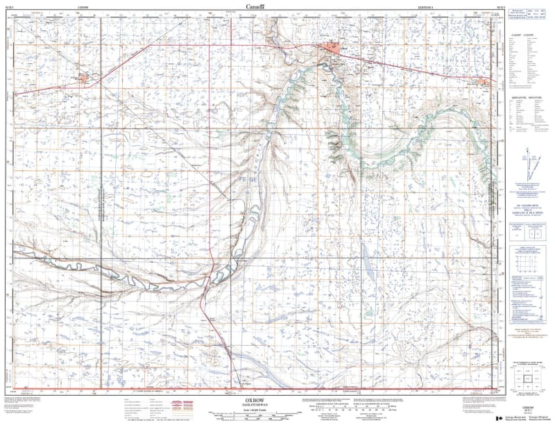 062E01 - OXBOW - Topographic Map