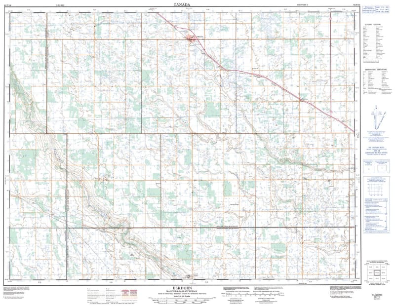 062F14 - ELKHORN - Topographic Map