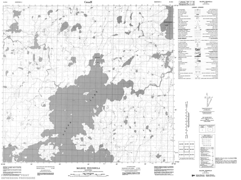 064H04 - MCLEOD PENINSULA - Topographic Map