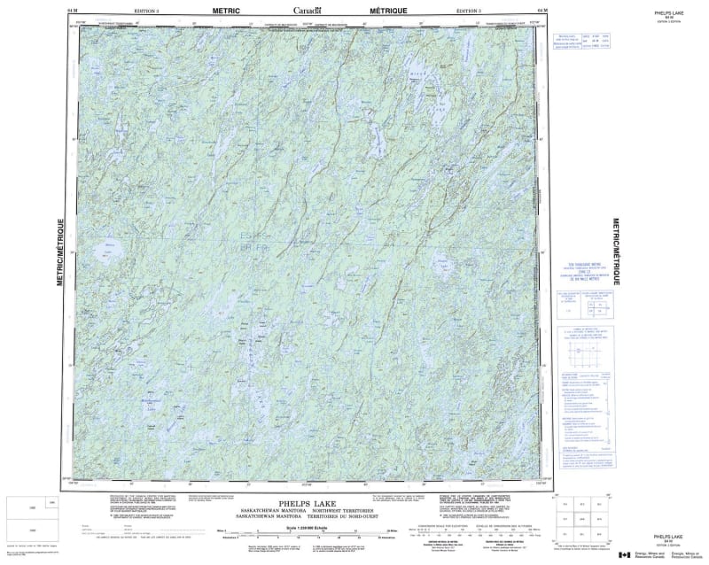 064M - PHELPS LAKE - Topographic Map