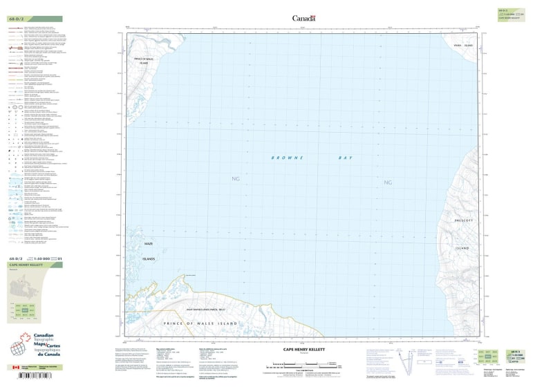 068D02 - CAPE HENRY KELLETT - Topographic Map