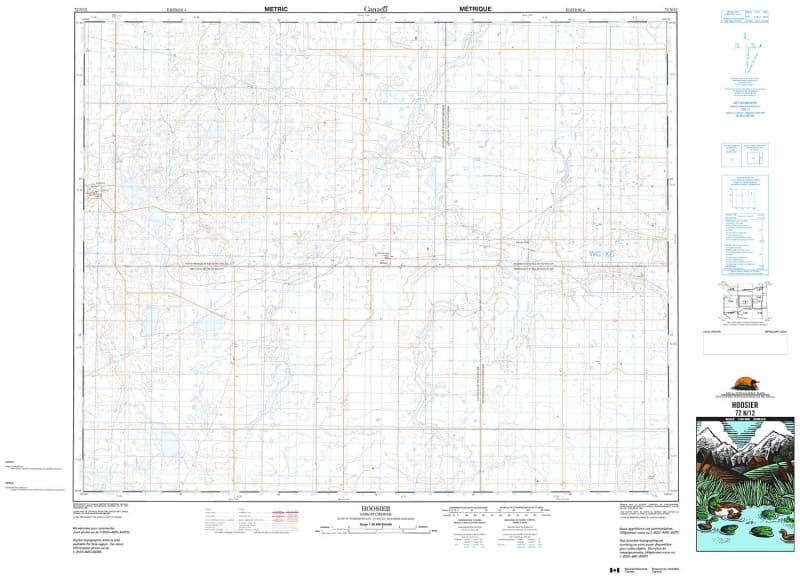 072N12 - HOOSIER - Topographic Map