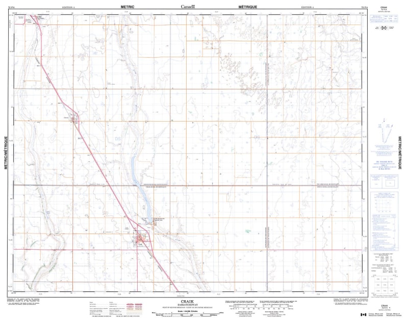 072P04 - CRAIK - Topographic Map