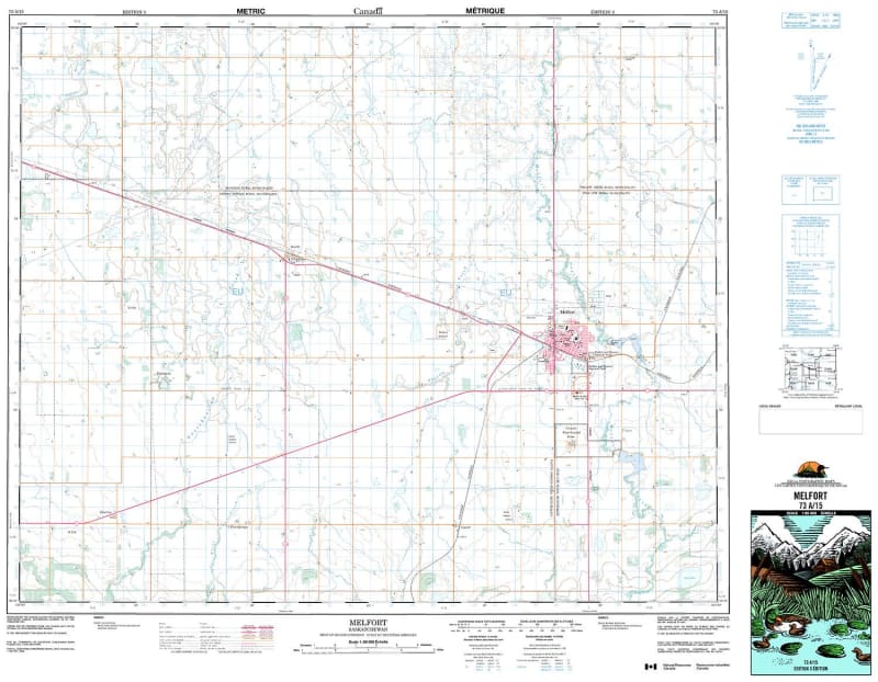 073A15 - MELFORT - Topographic Map