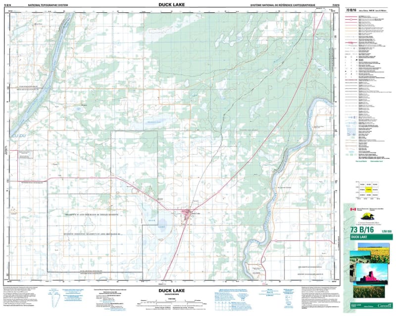 073B16 - DUCK LAKE - Topographic Map