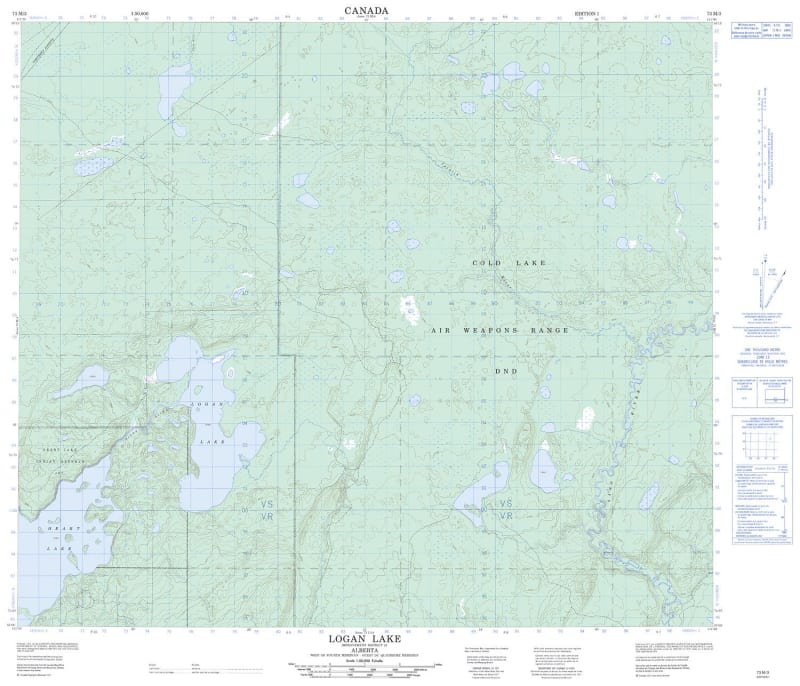 073M03 - LOGAN LAKE - Topographic Map