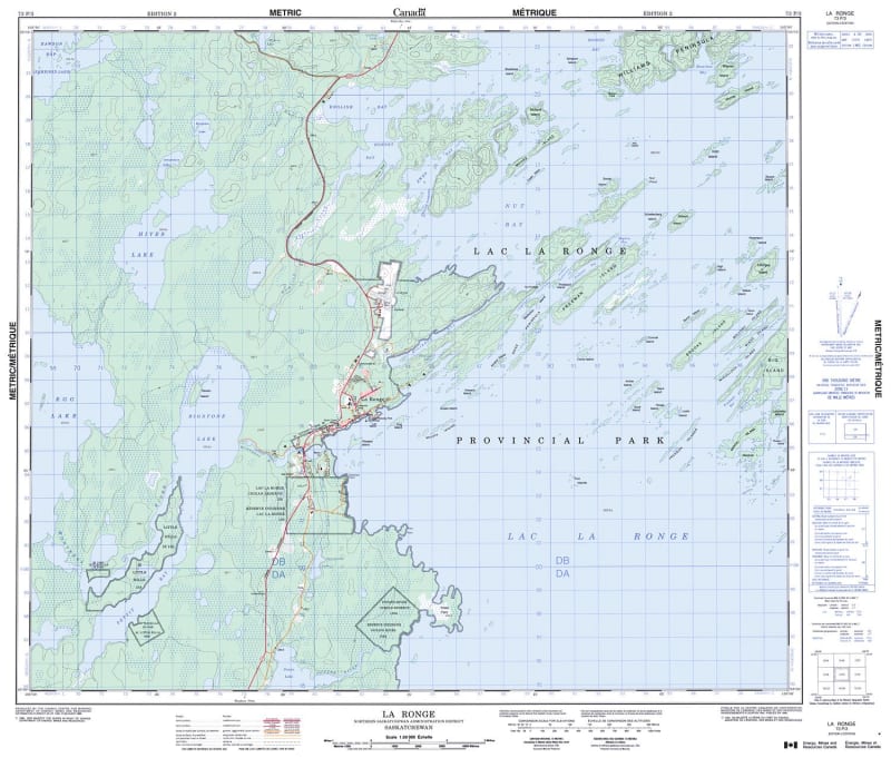 073P03 - LA RONGE - Topographic Map