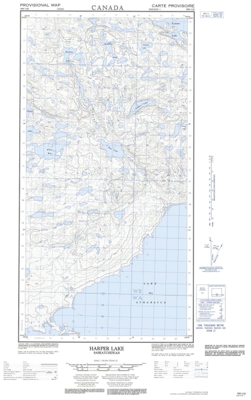 074N12E - HARPER LAKE - Topographic Map