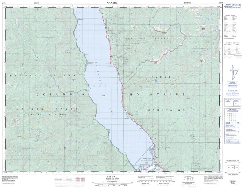 082F07 - BOSWELL - Topographic Map