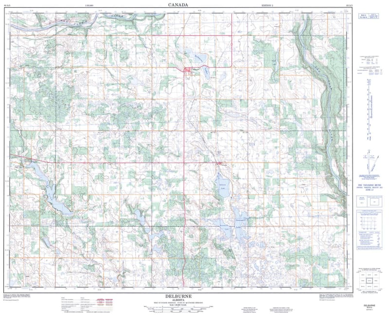 083A03 - DELBURNE - Topographic Map
