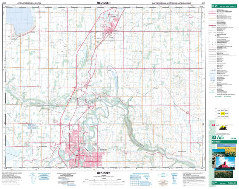 083A05 - RED DEER - Topographic Map