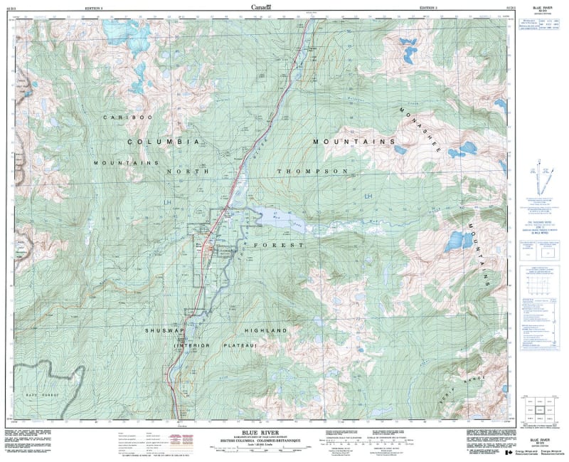 083D03 - BLUE RIVER - Topographic Map