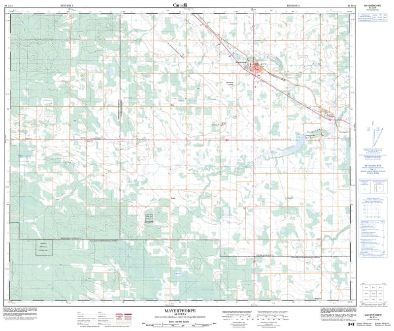083G14 - MAYERTHORPE - Topographic Map