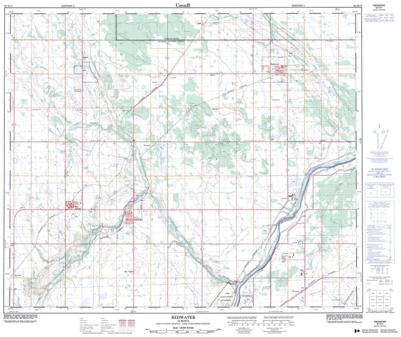 083H14 - REDWATER - Topographic Map