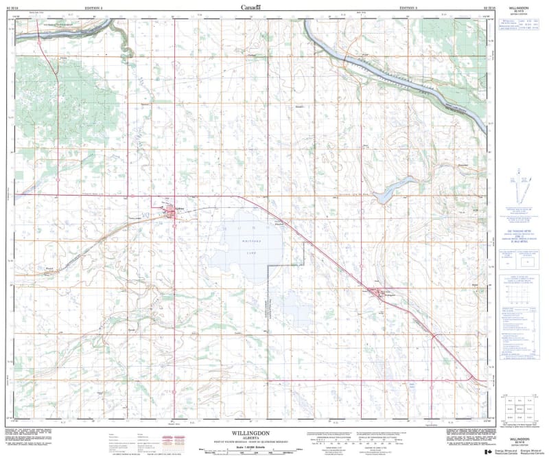 083H16 - WILLINGDON - Topographic Map