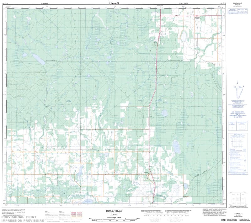 084C12 - DIXONVILLE - Topographic Map