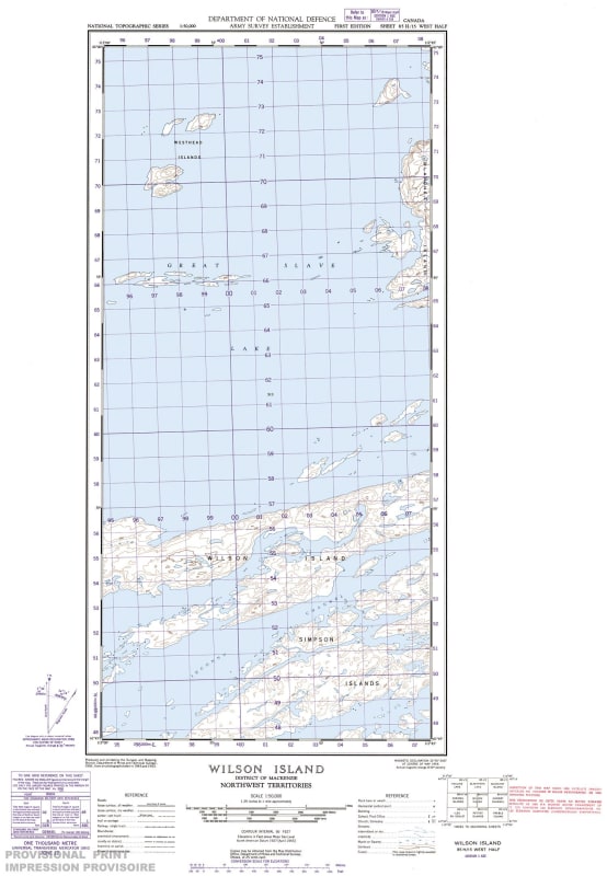 085H15W - WILSON ISLAND - Topographic Map