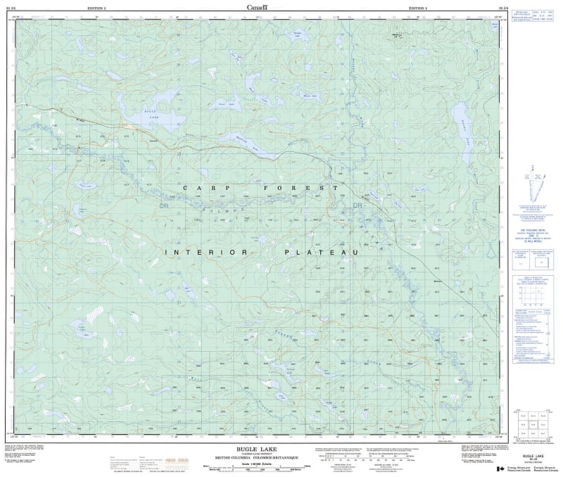 093J06 - BUGLE LAKE - Topographic Map