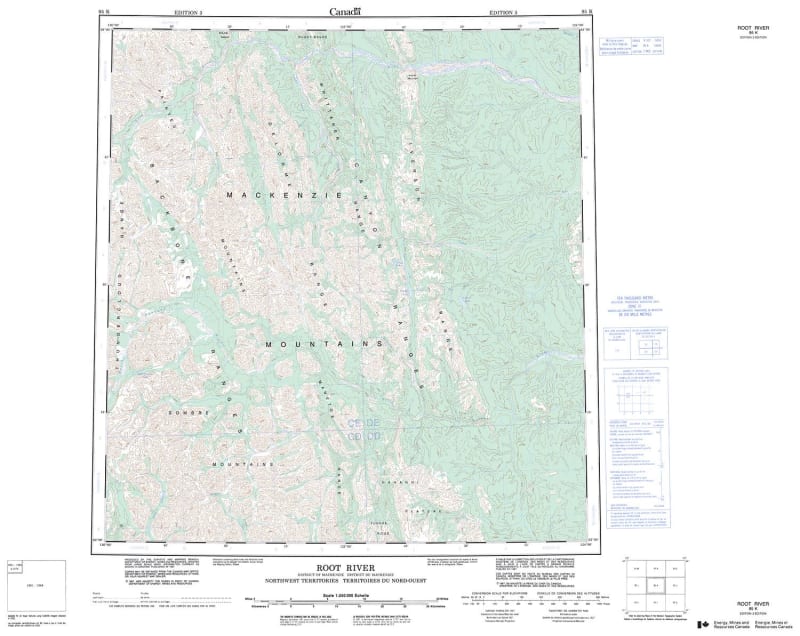 095K - ROOT RIVER - Topographic Map