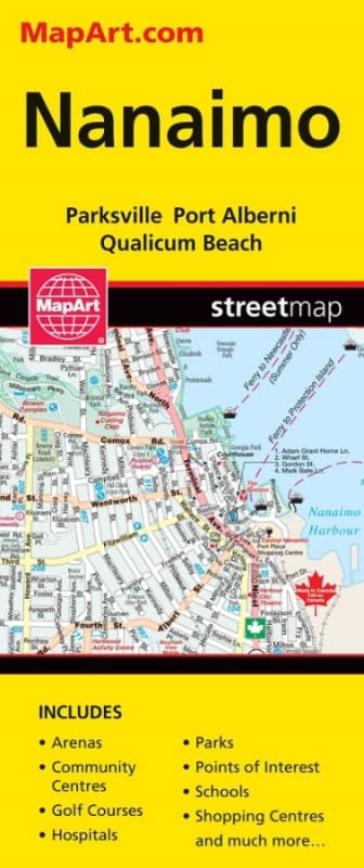Nanaimo & Area Detailed Street Map. Includes city maps of Chemainus ...