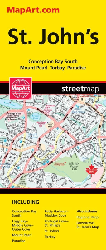 Navigate the St. John's CMA with ease. This detailed street map covers ...