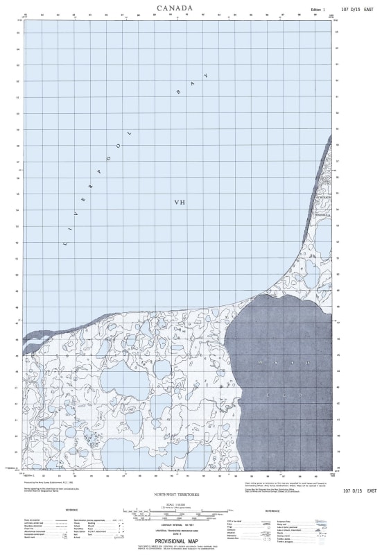 107D15E - CLIFF POINT - Topographic Map