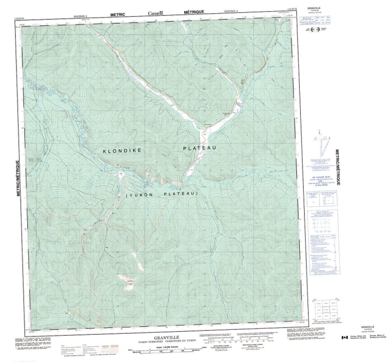 115O10 - GRANVILLE - Topographic Map