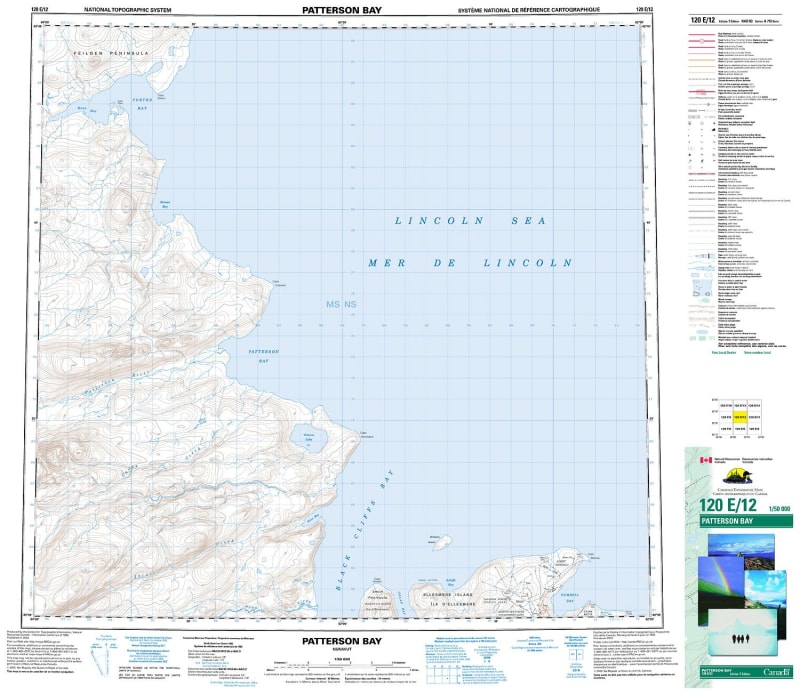 120E12 - PATTERSON BAY - Topographic Map