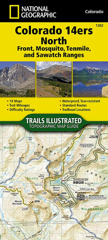 The Colorado 14ers North Topographic Map Guide provides the most ...