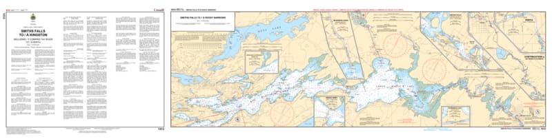 Navigate the southern Rideau Canal with the 1513 Nautical Chart set ...